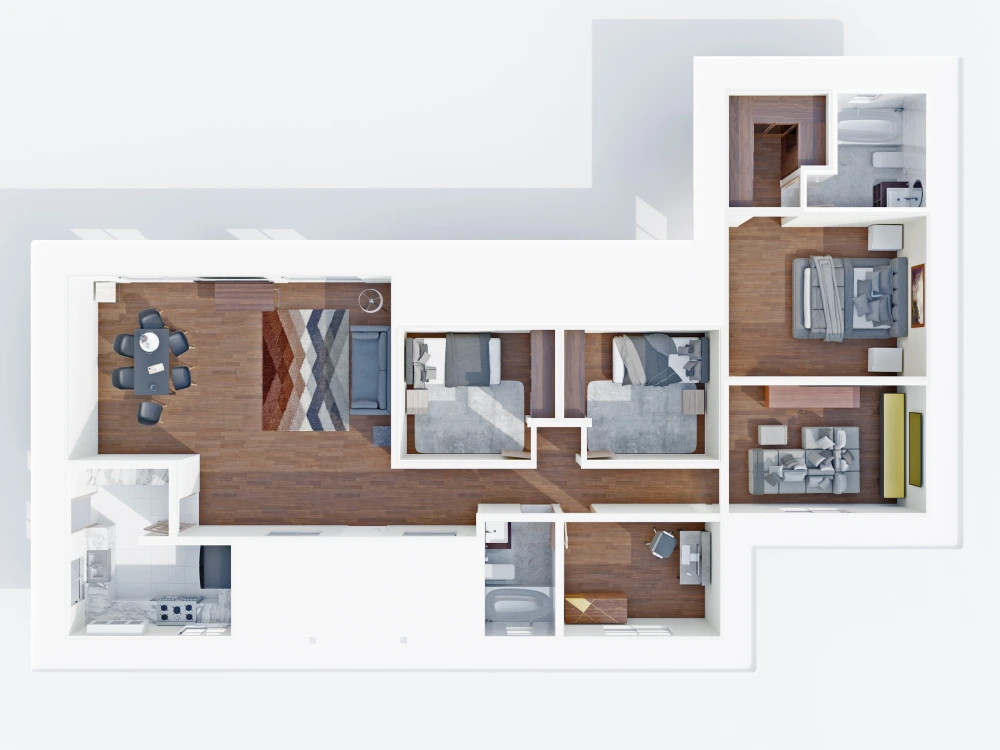A realistic 3D rendering architecture for your project | Upwork