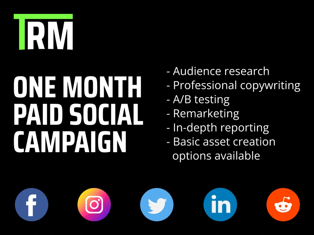 A bespoke paid social campaign fitting your objectives & target ...