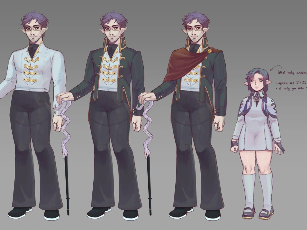 A detailed reference sheet of your original character | Upwork