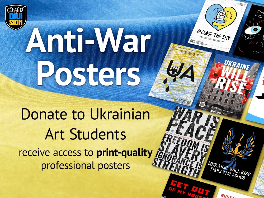 Print quality Anti War posters and support Ukrainian art-students | Upwork
