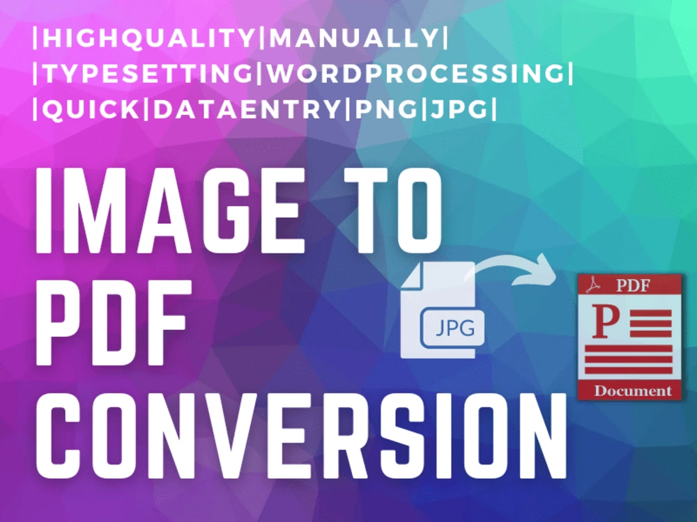 Quick image to pdf file conversions | Upwork