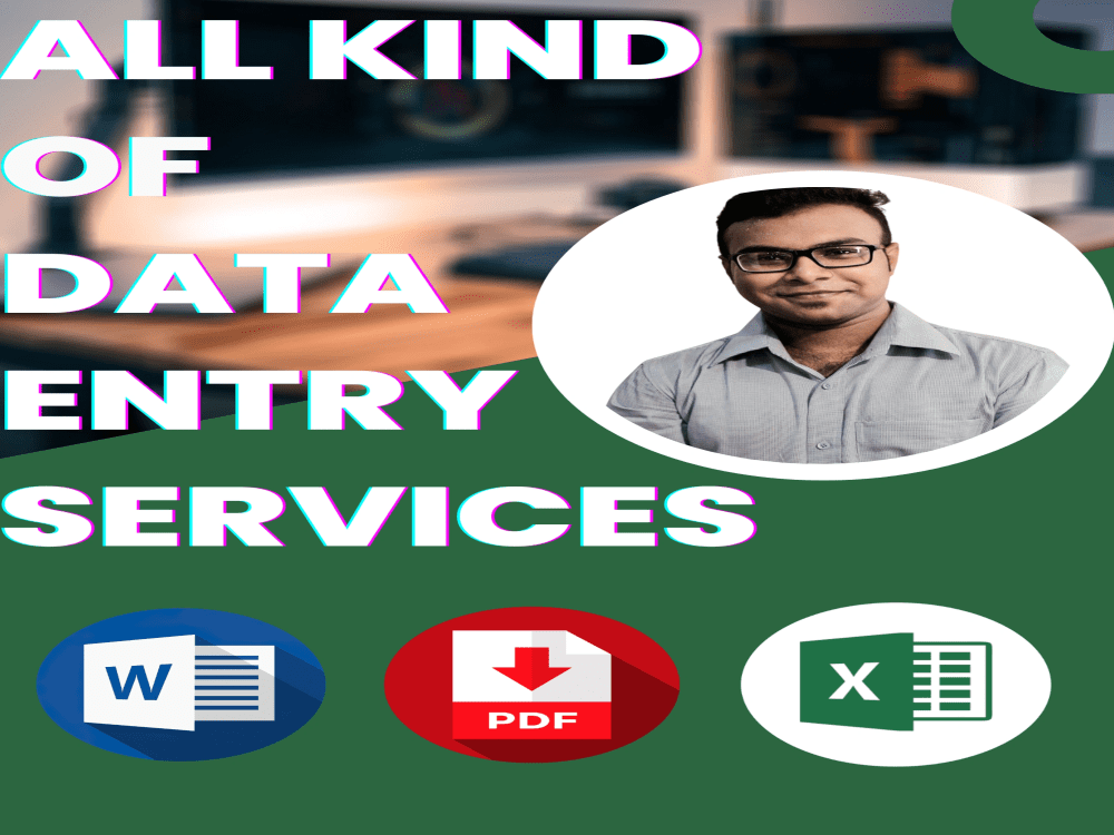 Accurate data entry, manual typing, convert PDF to Word and Excel | Upwork