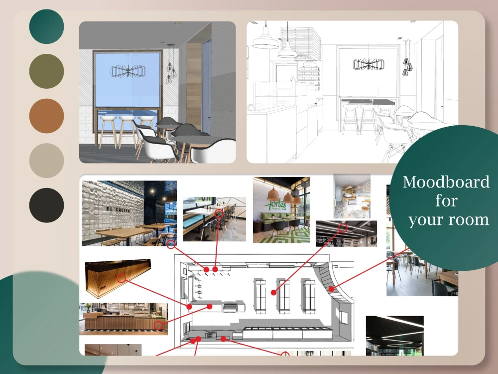 Architectural 3d DESIGN for your INTERIOR, materials, colors, and sizes ...