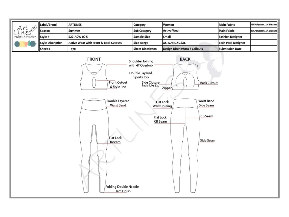 Technical Drawings, TECH PACKS, BOM, POM | Upwork