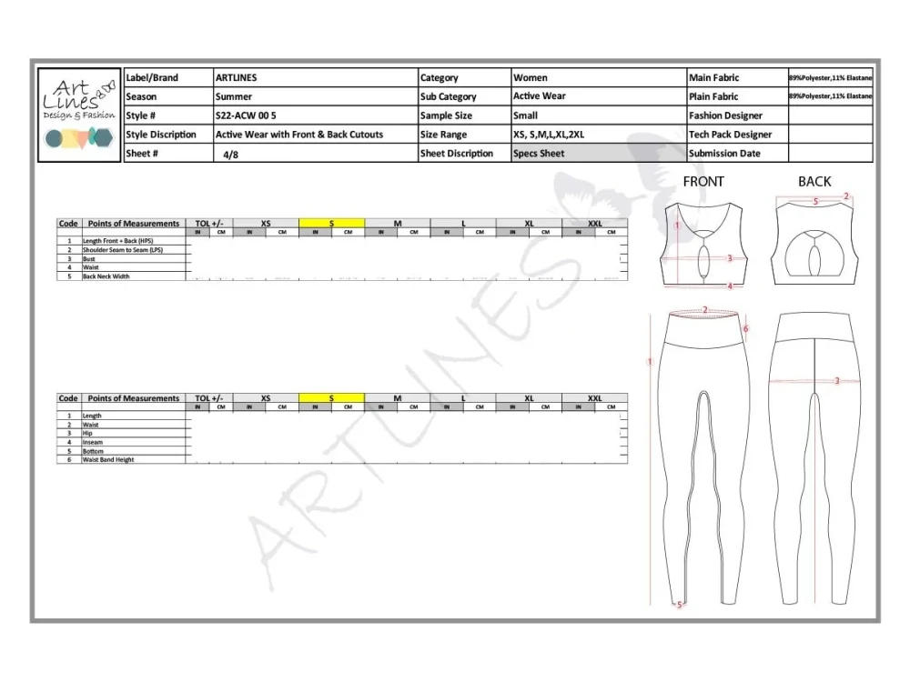Technical Drawings, TECH PACKS, BOM, POM | Upwork