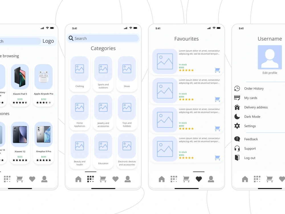 A modern UI UX design for your mobile application | Upwork
