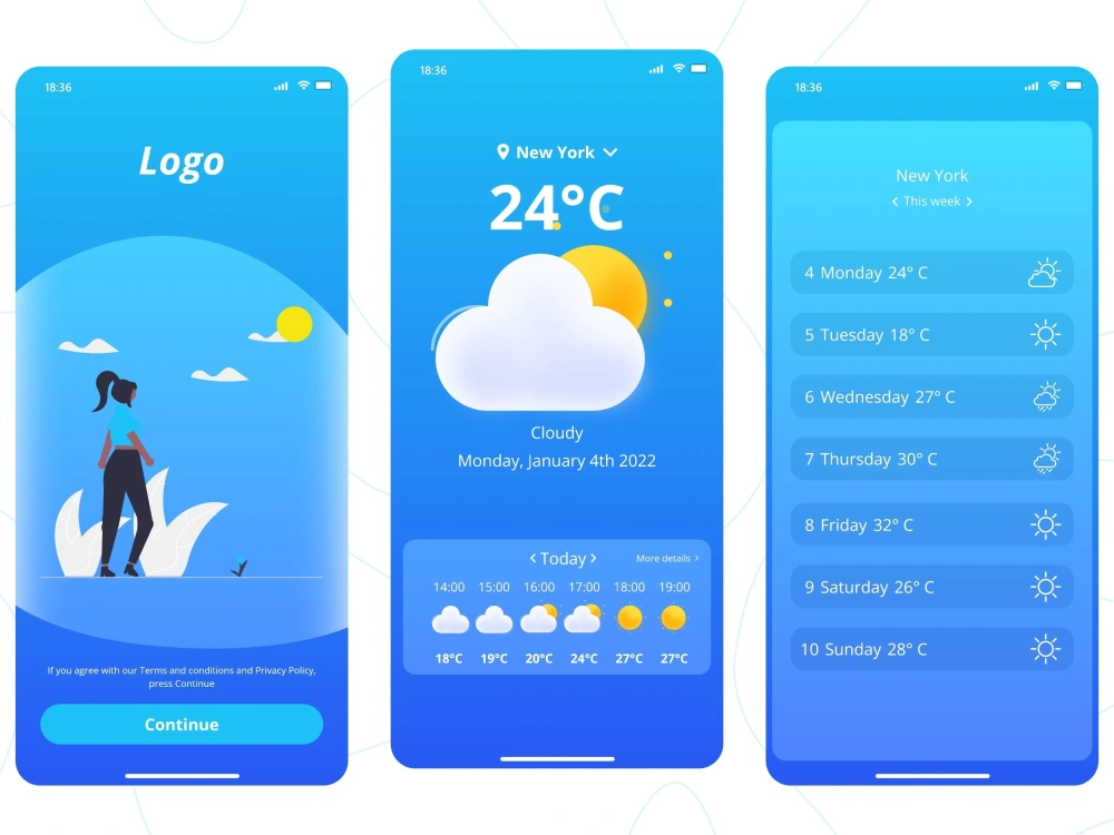A modern UI UX design for your mobile application | Upwork