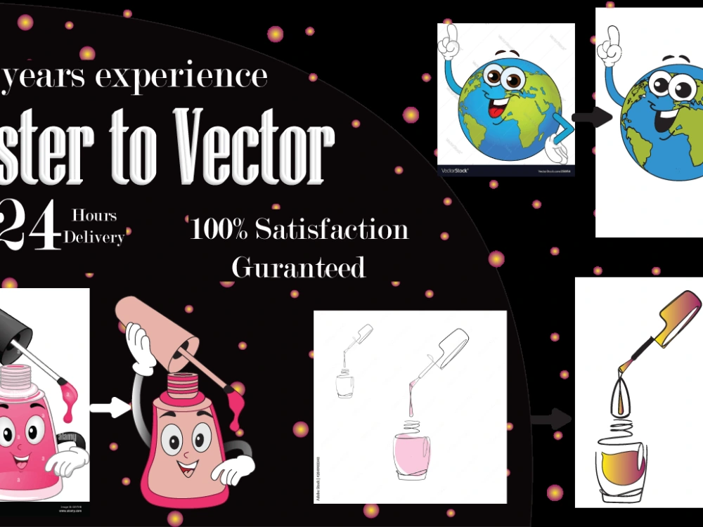 Your raster image converted to vector | Upwork