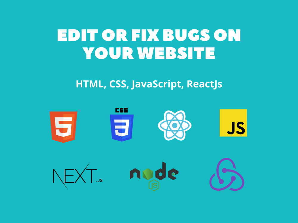 Edit Or Fix Bugs On Your Html Css Javascript Reactjs Website Upwork