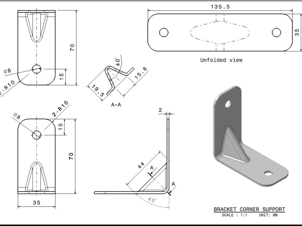 2D drawing for manufacturing | Upwork