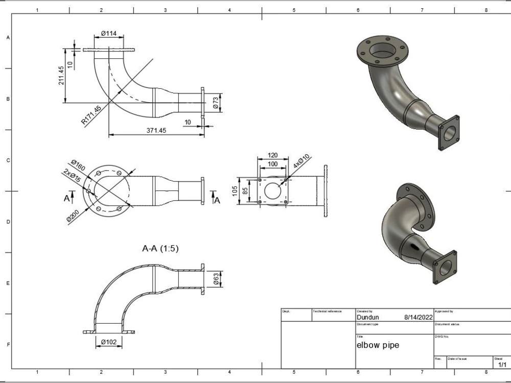 2D drawing for manufacturing | Upwork