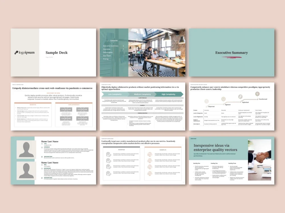 A visually impactful and polished slide deck. | Upwork