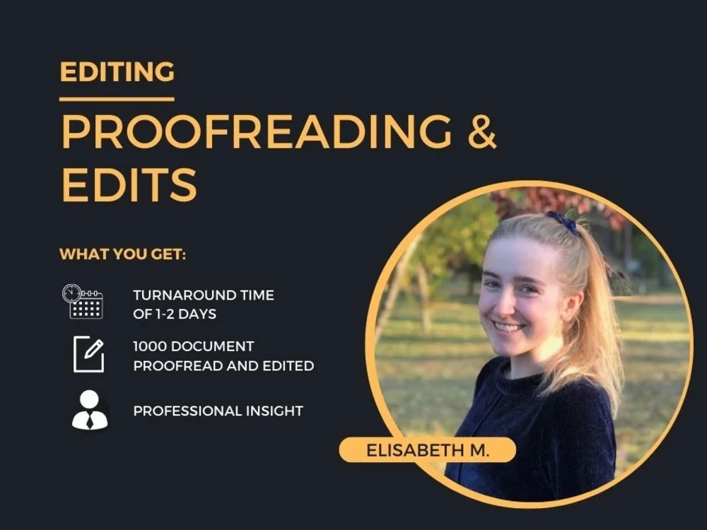 A professionally proofread and edited document | Upwork