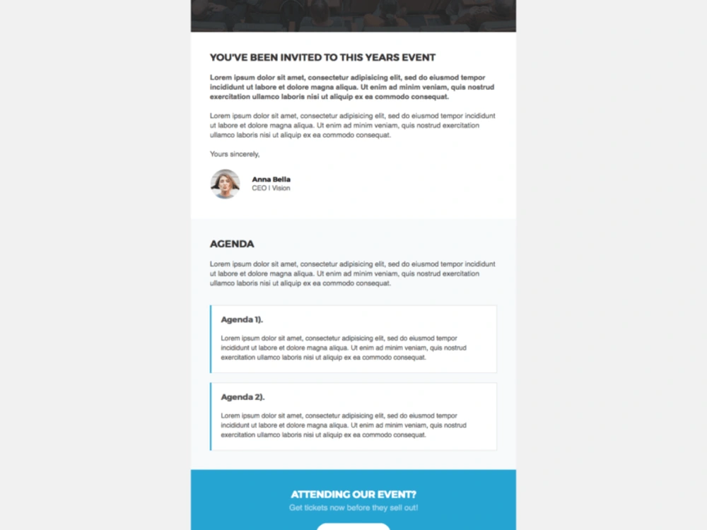 A custom, pixel perfect email template | Upwork