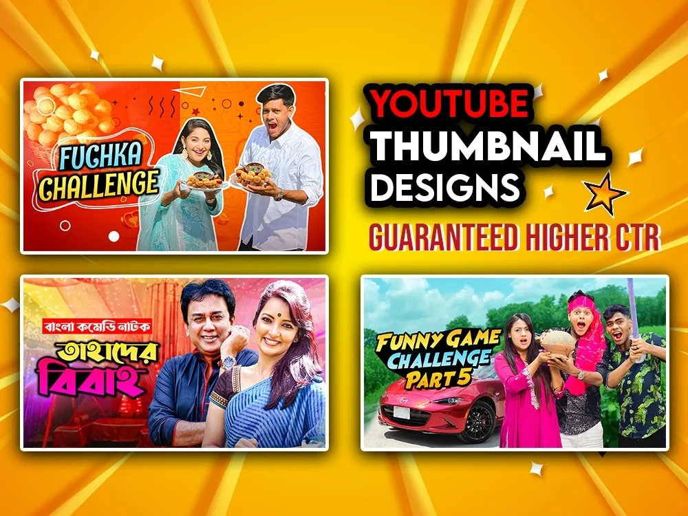 Professional eye-catching thumbnail for the youtube channel | Upwork