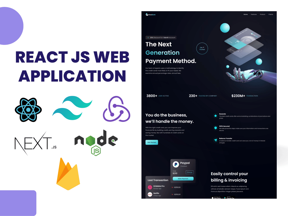 React Js Web App Firebase Next Js Tailwind Css Frontend Development Upwork