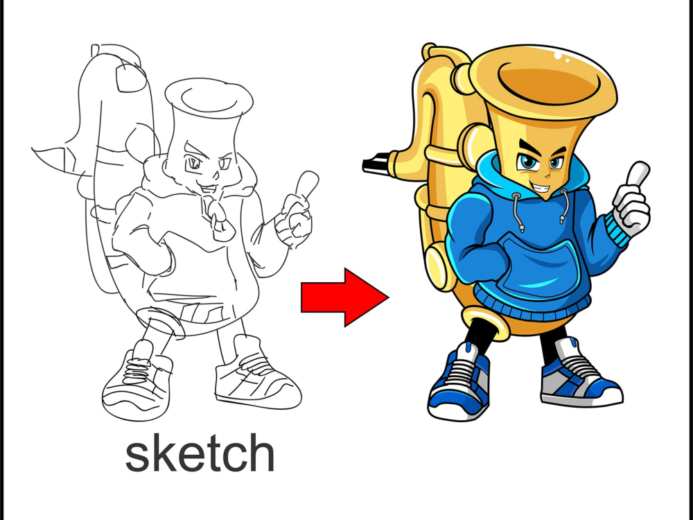 A custom cartoon character | Upwork