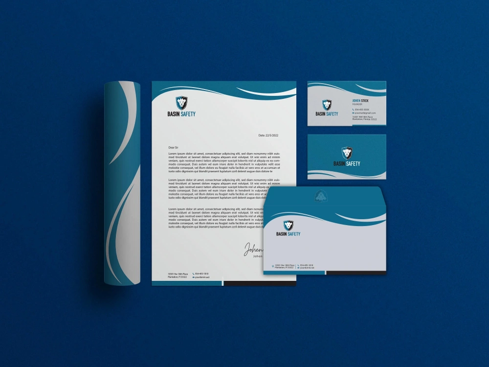 Letterhead and brand identity assets with MS word template | Upwork