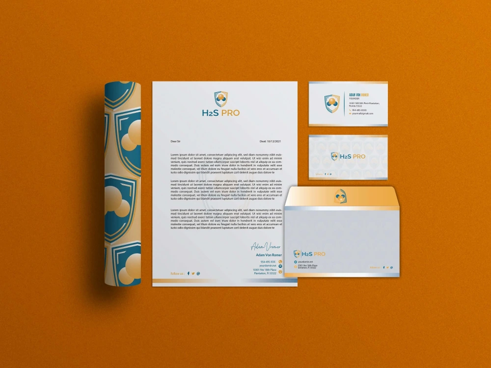 Letterhead and brand identity assets with MS word template | Upwork