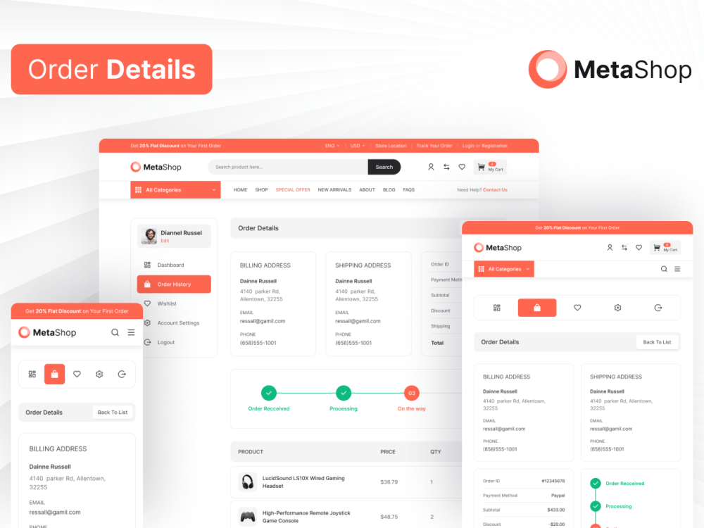 Headless WooCommerce with Nextjs, Typescript, Tailwind CSS | Upwork