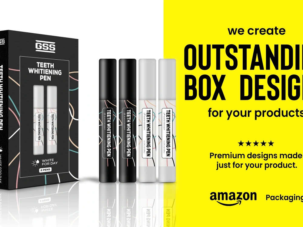 A box packaging and amazon product packaging design | Upwork