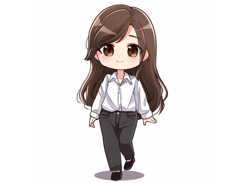 A cute chibi anime character for you | Upwork