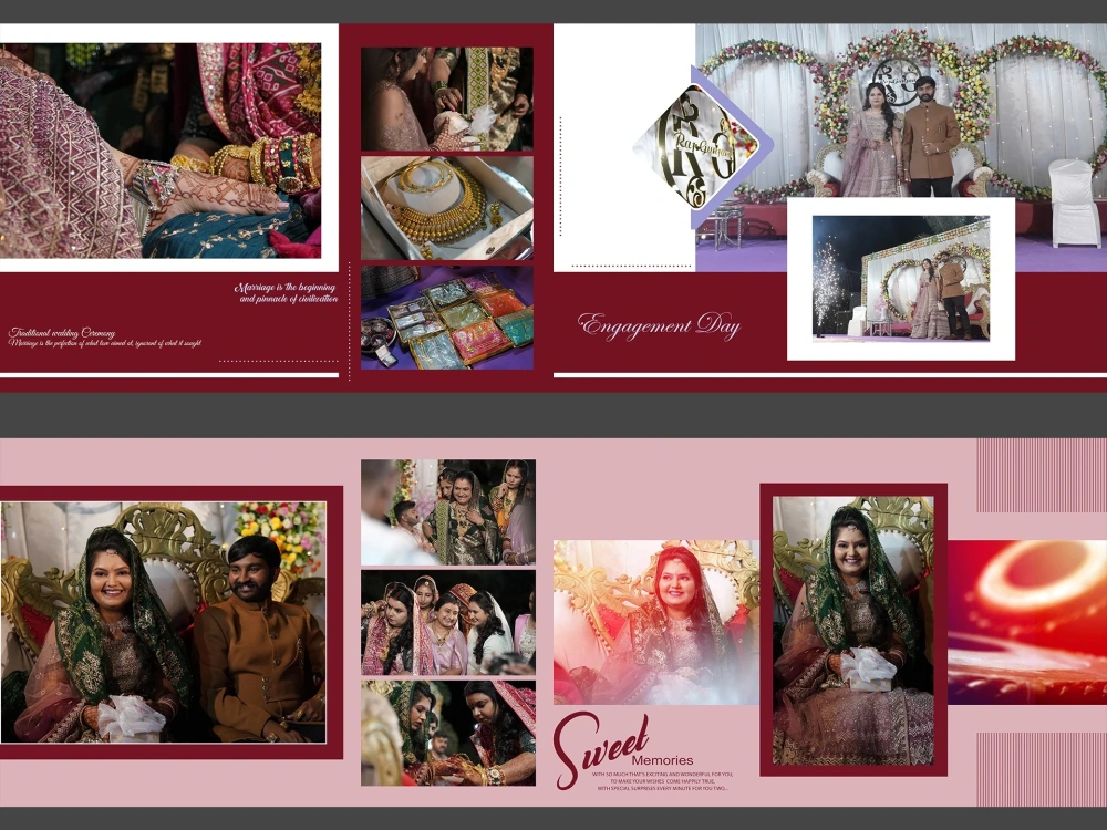 An Attractive Wedding album, Photo album, Invitation Designed | Upwork