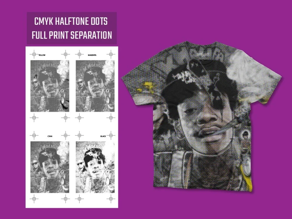 CMYK, Spot Color Separation Files Ready to Print Films for Screen ...