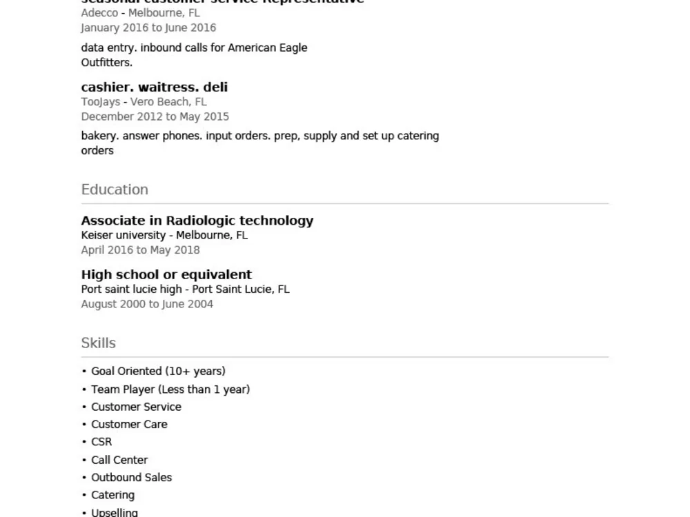 A revamped resume tailored to your next job | Upwork