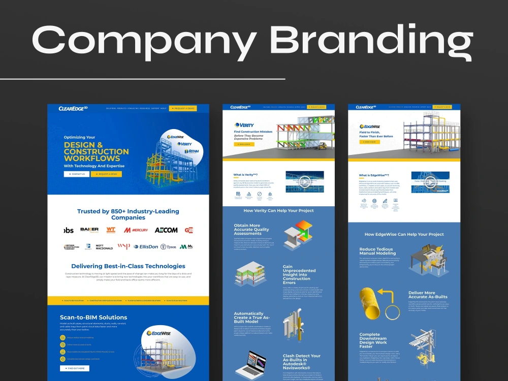 A clean professional looking website for your company | Upwork