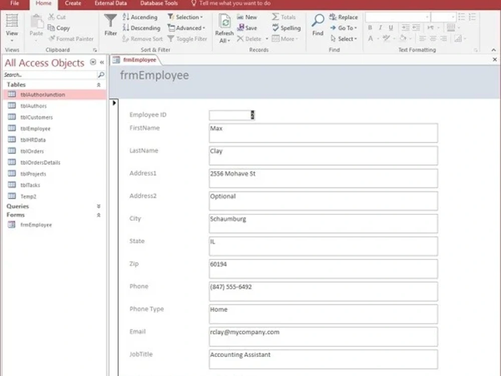 MS Access application implemented with Access- database for your business. | Upwork
