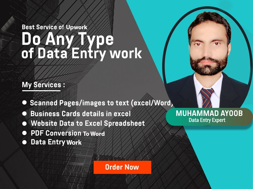 One day of data entry and Building an Email Contact list | Upwork