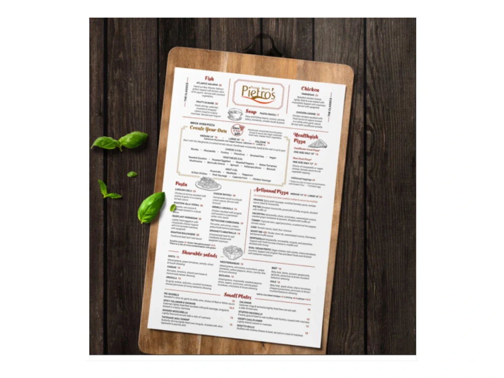 Eye-catching Menu Designs for your Restaurants, Bars and Pubs | Upwork