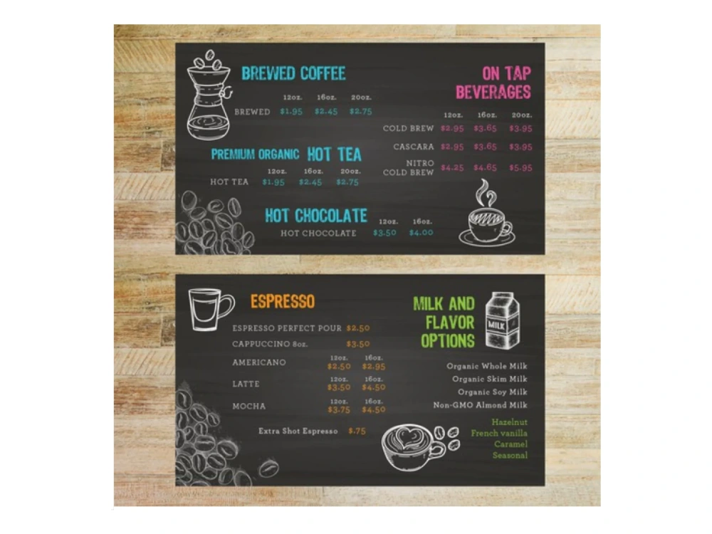Eye-catching Menu Designs for your Restaurants, Bars and Pubs | Upwork