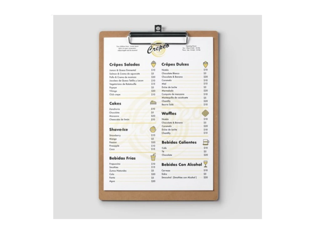 Eye-catching Menu Designs for your Restaurants, Bars and Pubs | Upwork