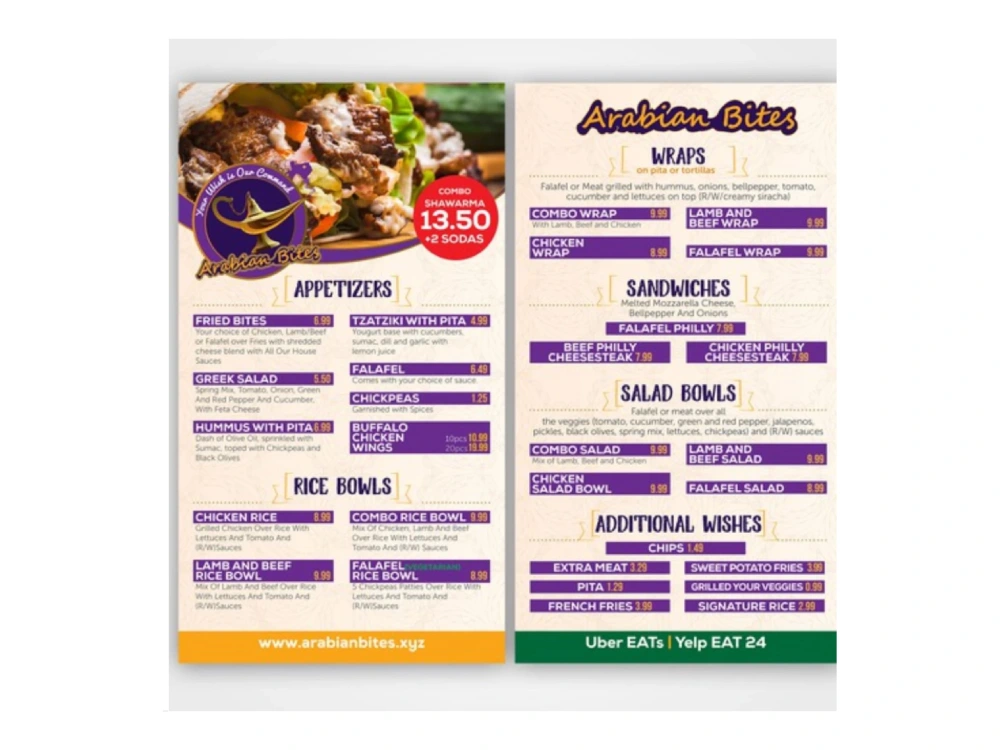 Eye-catching Menu Designs for your Restaurants, Bars and Pubs | Upwork