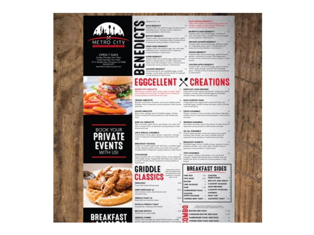 Eye-catching Menu Designs for your Restaurants, Bars and Pubs | Upwork