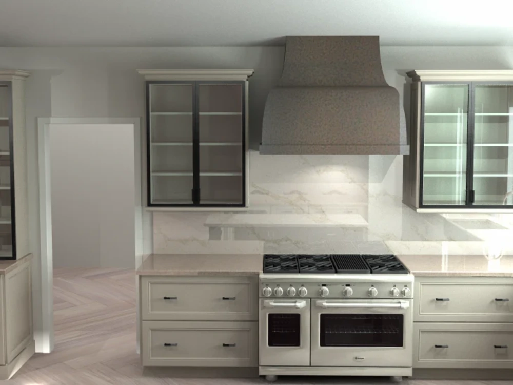 A kitchen design with color renderings and working plans. | Upwork