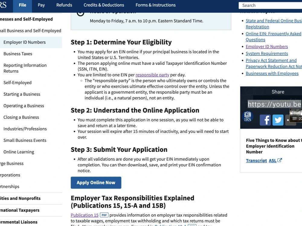Reseller Permit or EIN (Employee Identification Number) | Upwork