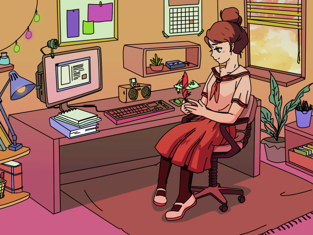 Custom loop animation for music visualizer or stream animation intro ...