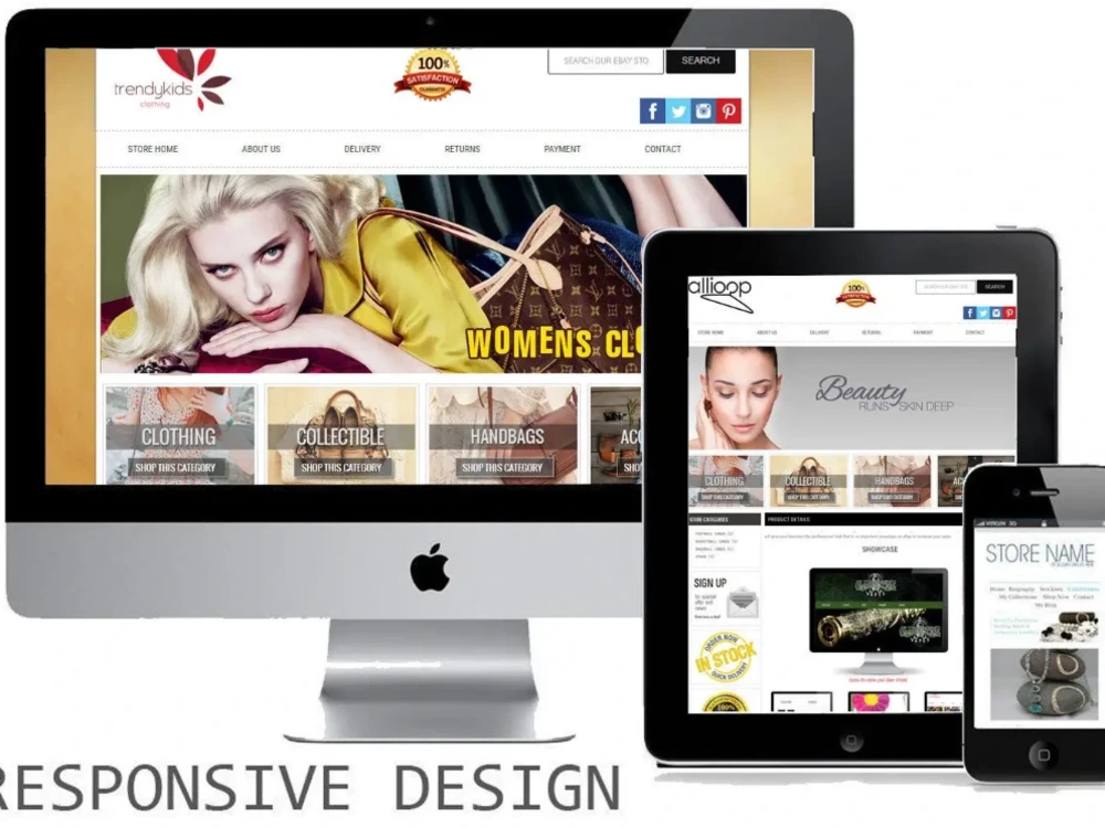 EBay Store Design with Responsive Listing Template design | Upwork