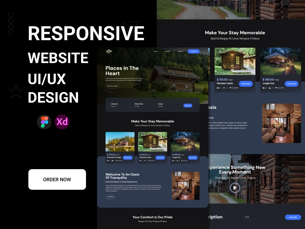 Responsive website UI/UX design, web UI or landing page UI design in ...