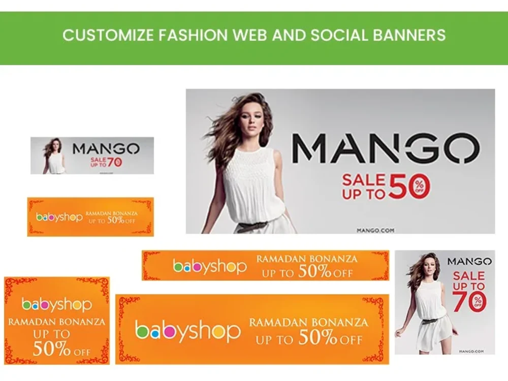 Interactive web banners for Google, facebook, instagram and youtube ...