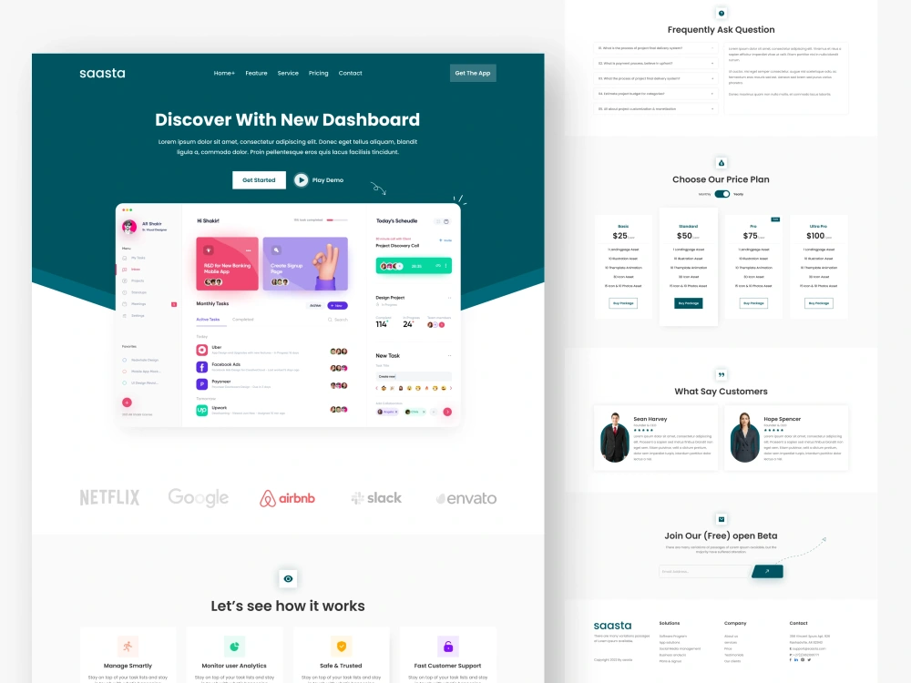 Website Landing Page UI design in Figma | Upwork