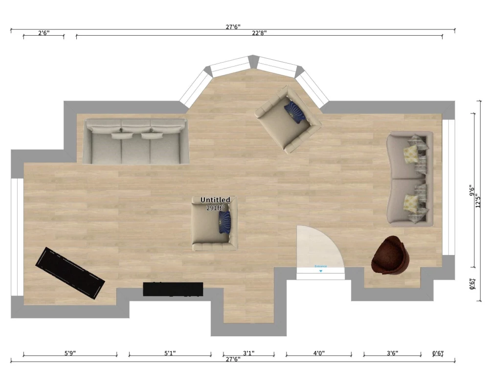 A perfect 2D 3D floorplan and furniture floor plan layout | Upwork