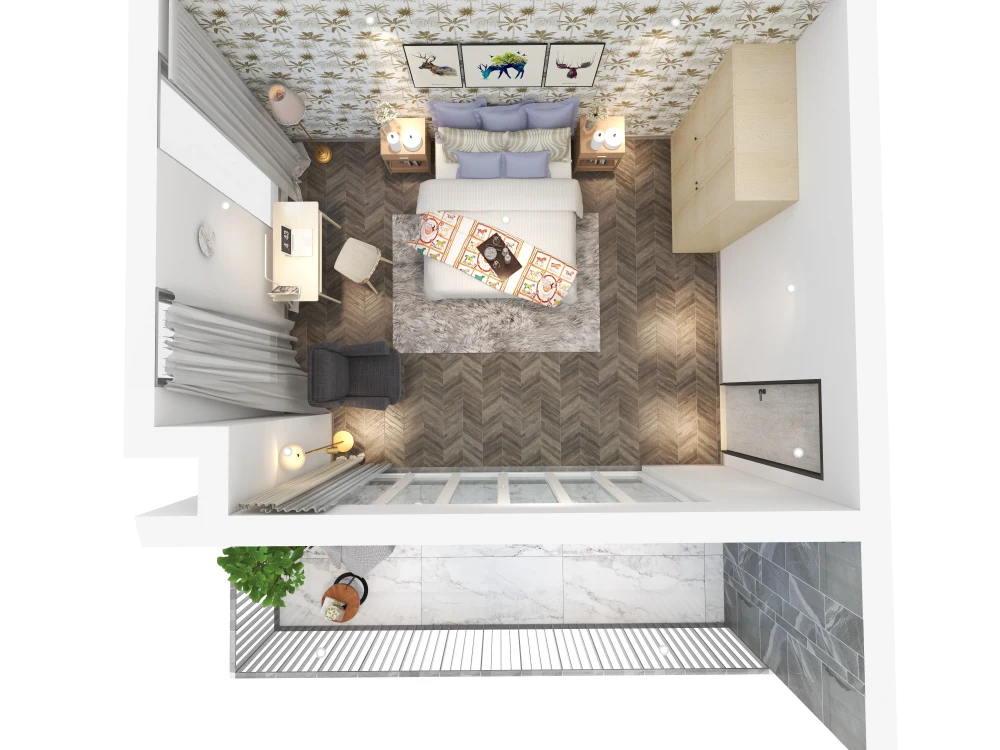 A perfect 2D 3D floorplan and furniture floor plan layout | Upwork