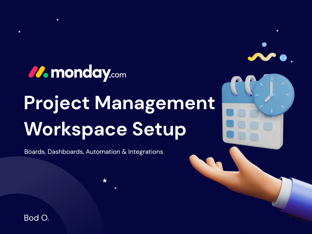 Monday.com Project Management Setup with Boards, Dashboards ...