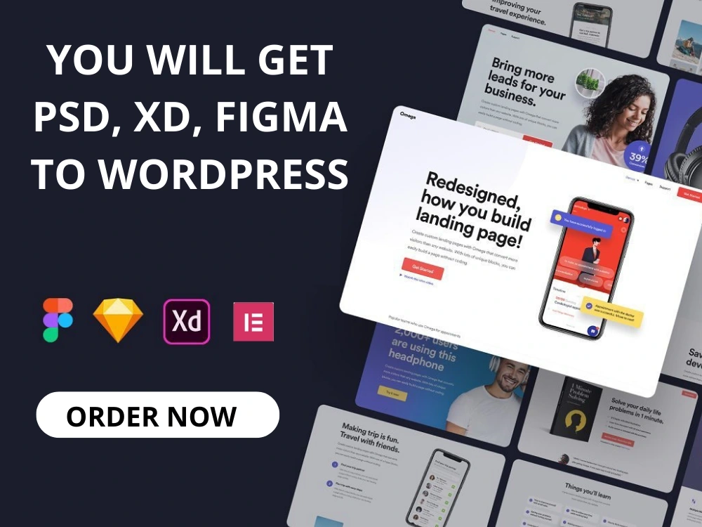 PSD, XD, FIGMA to WordPress | Upwork