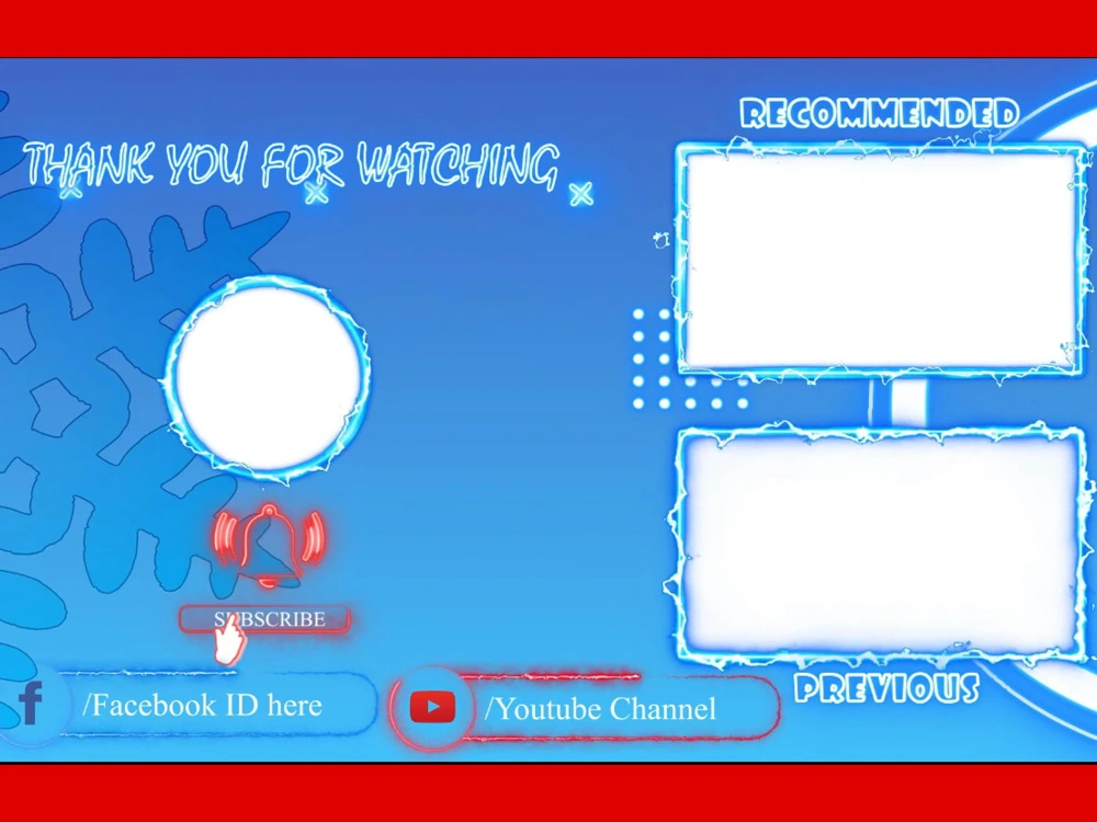 An animated youtube outro, gaming Youtube end screen within 12 hours ...