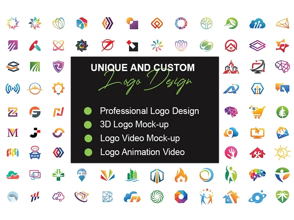 A unique custom logo 3d mockup and animation video | Upwork